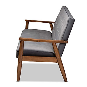 Baxton Studio Sofas, One Size, Grey/Brown