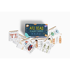 ATI TEAS 7 Flashcards - TEAS Test 7th Edition 2024-2025 Study Guide Nursing, Includes Practice Test Questions with Explained Answers for The Test of Essential Academic Skills Edition 7