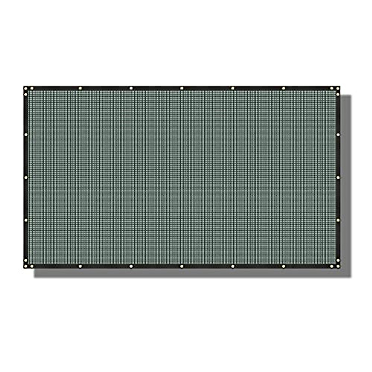 COARBOR 9'x44' Vinyl Coated Polyester (PVC) Mesh Privacy Fence Screen Fencing for Back Yard Deck Patio Garden Blocker Barrier 80% Blockage with Gommets on Edges 280GSM -Green