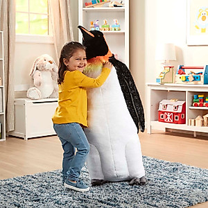Melissa & Doug Giant Lifelike Plush Emperor Penguin Standing Stuffed Animal (3.4 Feet Tall) - Plush Toy