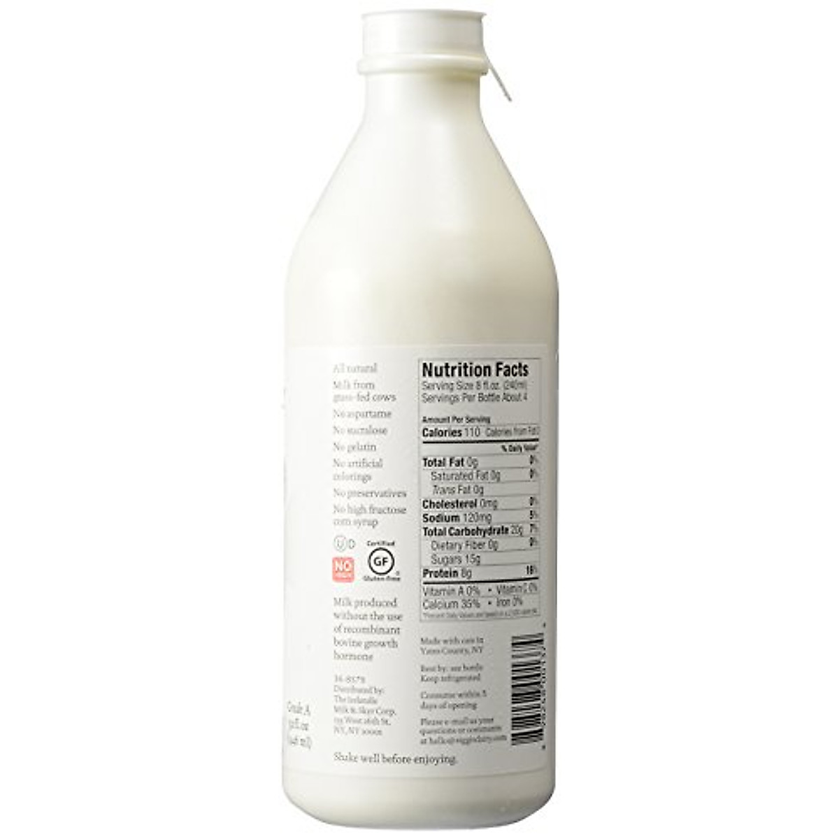 siggi's Swedish Style Non-Fat Drinkable Yogurt, Vanilla, 32 Ounce