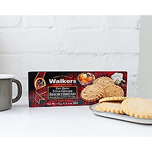 Walkers Shortbread Stem Ginger Shortbread, 6.2 Ounce Box