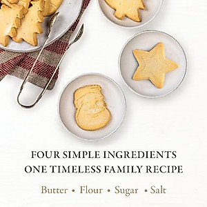 Walker’s Assorted Shortbread Cookies in Festive Shapes - Reindeer Shortbread Cookie Tin (8.8 oz) - Includes Christmas Tree, Bell, Star and Santa Claus Shaped Christmas Cookies in Tin
