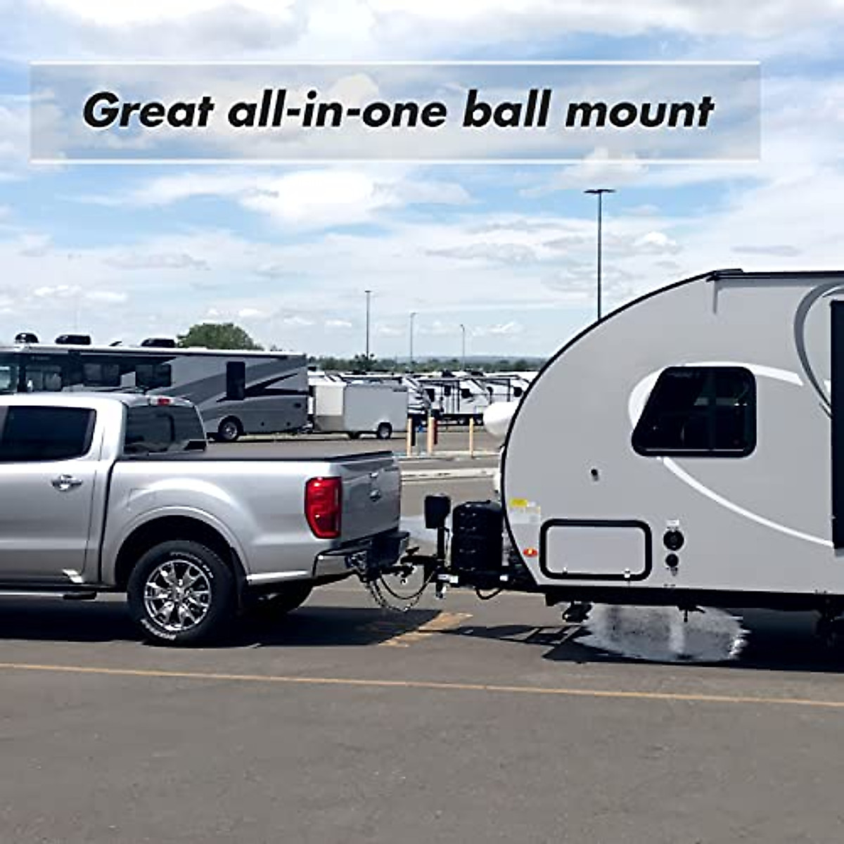 PLIOSAUR Tri Ball Hitch with Hook&Pin,Ball Size 1-7/8"Ball Hitch, 2" and 2-5/16"Trailer Ball Fit 2 Inch Receiver,Howllow Shank Tow Hitch,Black