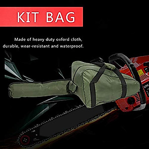 Wear-resistant portable bag, carrying case, kit bag, chainsaw storage, chainsaw for lumberjacks to protect at home(ArmyGreen, 22 inches)