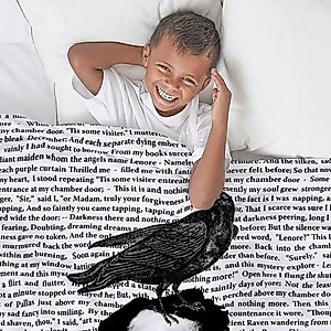 CafePress The Raven by Edgar Allan Poe Throw Blanket Super Soft Fleece Plush Throw Blanket, 60"x50"
