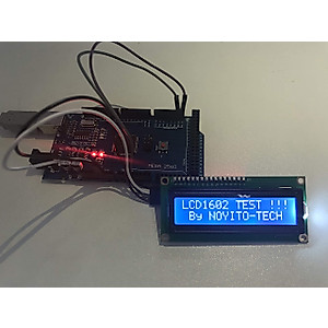 NOYITO 1602 16x2 LCD Module Yellow-Green Backlight with PCF8574T IC IIC Driver Serial Interface Compatible with Win OS UNO R3 MEGA2560 (Pack of 2) (1602 IIC Screen Yellow-Green)