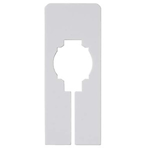 NAHANCO QSDWBLANK100, White Rectangular Clothing Size Dividers, Blank, Kit of 100