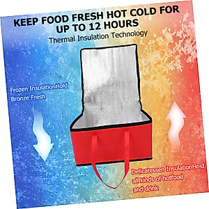 NOLITOY 2pcs Insulation Bags Storage Bag Shopping Non-woven Fabric Outdoor