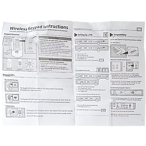 Wireless Garage Door Remote Opener Keyless Keypad Fits for Genie Intellicode Older Models GWKP, GWK-IC, ACSDG, ACSDA1