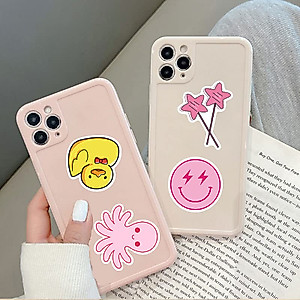 Preppy Sticker 100pcs Pink Party Supplies Decor Aesthetic Stickers Waterproof Sticker Mobile Phone for Laptop Water Bottle