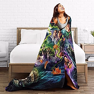 Niubai Halloween Blanket Cartoon Blanket Flannel Fleece Blanket Ultra Soft Lightweight Throw Blanket for Bed Couch Living Room 60''X50''