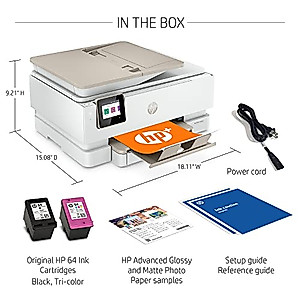 HP Envy Inspire 7955e Wireless Color All-in-One Printer with Bonus 6 Months Instant Ink with HP+ (1W2Y8A)