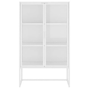 YUUIKLLE Storage Cabinet, Floor Storage Cabinet with Double Door,Cupboard/Pantry Cabinet in The Kitchen, Console Cabinet in The entryway, for Living Room, Home Office