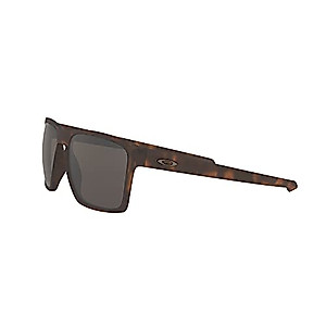 Oakley Men's OO9341 Sliver XL Rectangular Sunglasses, Matte Brown Tortoise/Warm Grey, 57 mm