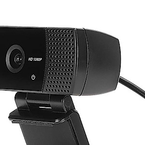 Zyyini Bindpo Mini Webcam with Stereo Microphone, USB2.0M HD 1080P Web Camera for PC Computer Laptop, Plug and Play, Streaming Webcam for SkypeZoomYouTubeWeChat (Black)
