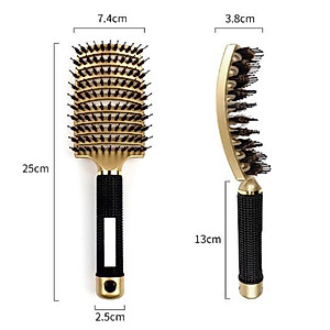 Curved Hair Brush and 3 Packs of 9.8 Inches Hair Brush,Kangsanli Professional Hairstreaq Detangling Brush for Women Men Best Brush for Tangled Hair for Wet Dry Curly Thick Straight Hair