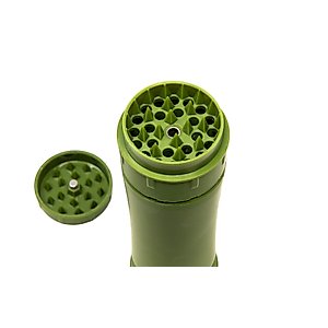 Grindarolla Cone Loading Grinder | Matte Green | Pack your Pre-Rolled Cones and Grind your contents for a Quick, Convenient, Durable, Simple Experience