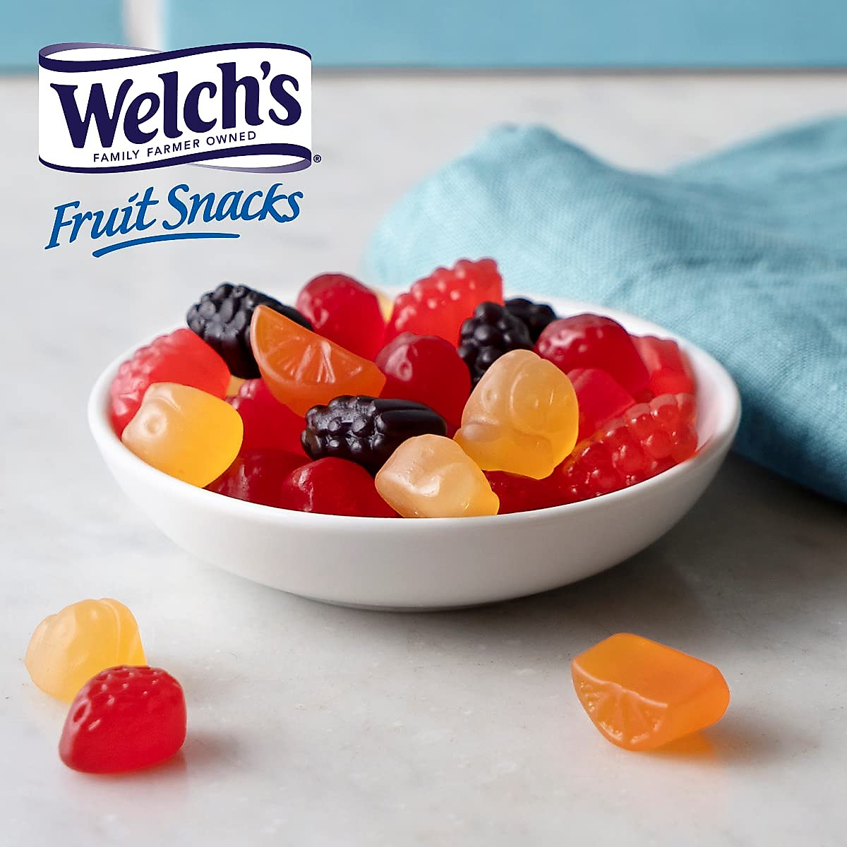 Welch's Fruit Snacks, Mixed Fruit & Summer Fruits Bulk Variety Pack, Perfect for School Lunches, Gluten Free, 0.8 oz Individual Single Serve Bags (Pack of 60)