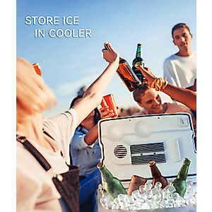 ecozy Portable Ice Maker Countertop, 9 Cubes Ready in 6 Mins, 26 lbs in 24 Hours, Self-Cleaning Machine with Ice Bags/Standing Ice Scoop/Ice Basket for Kitchen Office Bar Party, Aqua