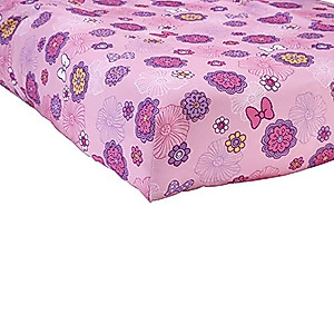 Disney 4 Piece Minnie's Fluttery Friends Toddler Bedding Set, Lavender, 3.5 x 10 x 13 inch (Pack of 1)