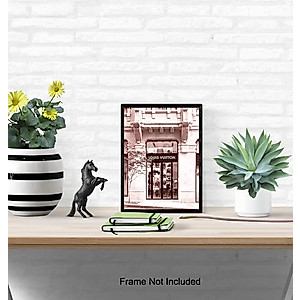 Fashion design Storefront Wall Art & Decor - Luxury Haute couture Designer Photograph - Pink Living room decoration Bedroom Decor for Women - Yellowbird Art & Design Home Poster UNFRAMED 8x10