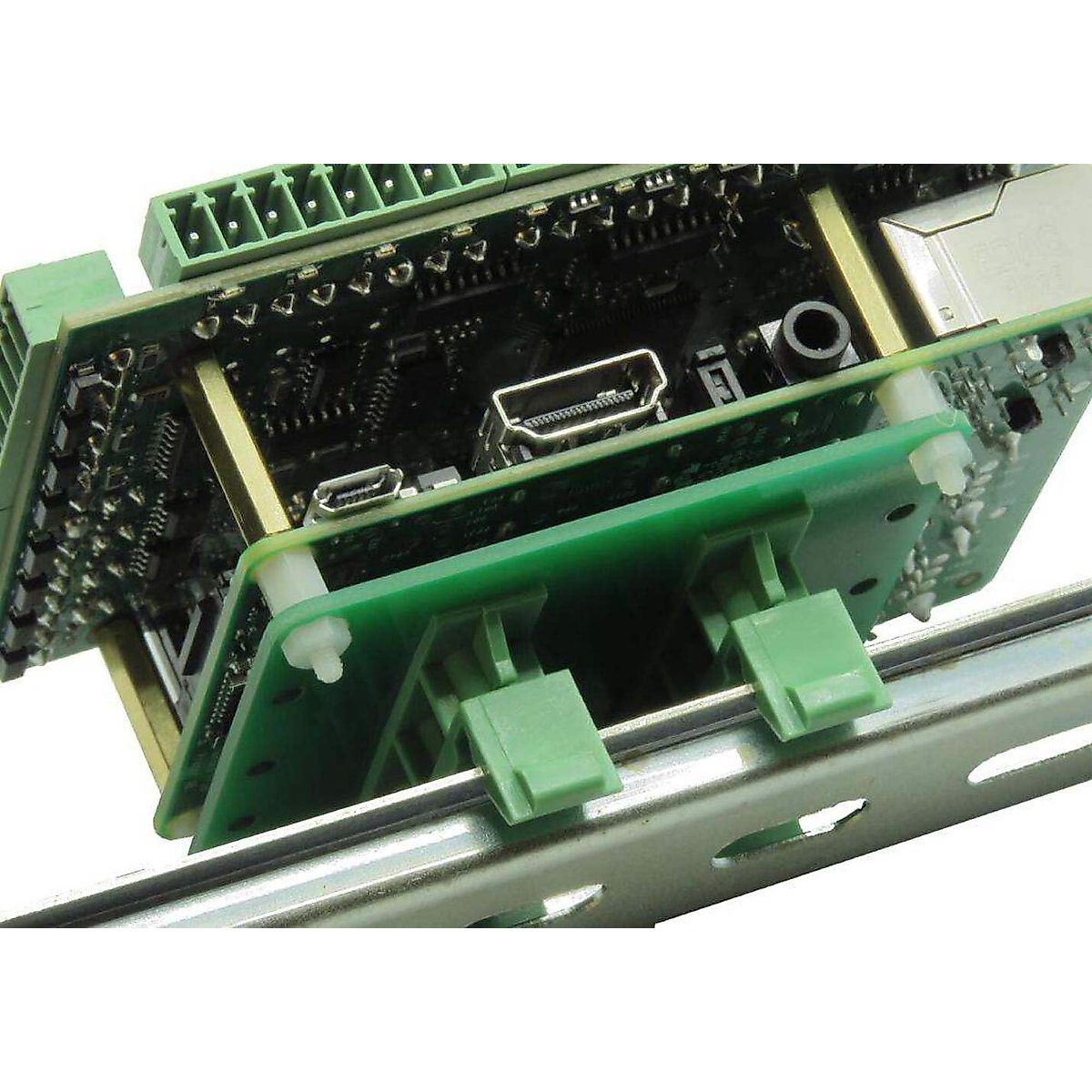 DIN-Rail Kit Type 1 Parallel Mount for Raspberry Pi SM-A-004