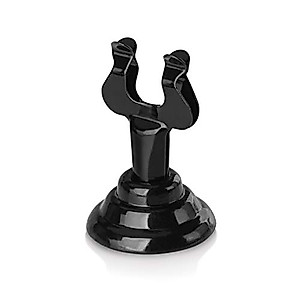 New Star Foodservice 27747 Triton/Ring-Clip Number Holder/Number Stand/Place Card Holder, Set of 12, 1.5-Inch, Black
