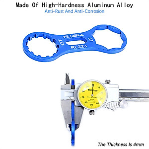 VANICE Bicycle Fork Wrench for Suntour XCM XCR XCT RST Suspension Cap Spanner Tool for Mountain Road Bike MTB Fork Removal