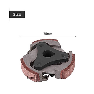 Motorcycle Clutch Pad with 3 Springs Replacement for 2 Stroke Mini Pocket Dirt Bike ATV Scooter