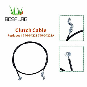 BOSFLAG 746-04228A Speed Cable with 570682 Primer Bulb Replaces MTD 746-04228A Auger Cable, 746 04228A, 946-04228A, 946 04228A, 746-04228, 746 04228, 946-04228, 946 04228 for MTD SB624 Snowblower