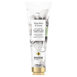 Pantene Nutrient Blends Deep Detox & Renew Clarifying Silicone Free Charcoal Conditioner, 8 Fl Oz