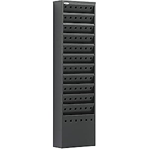 Safco Products 4321BL Steel Magazine Rack, 11 Pockets - Durable Wall Mounted Black Steel Construction with Optional Base - Perfect Office or School Resource Solution