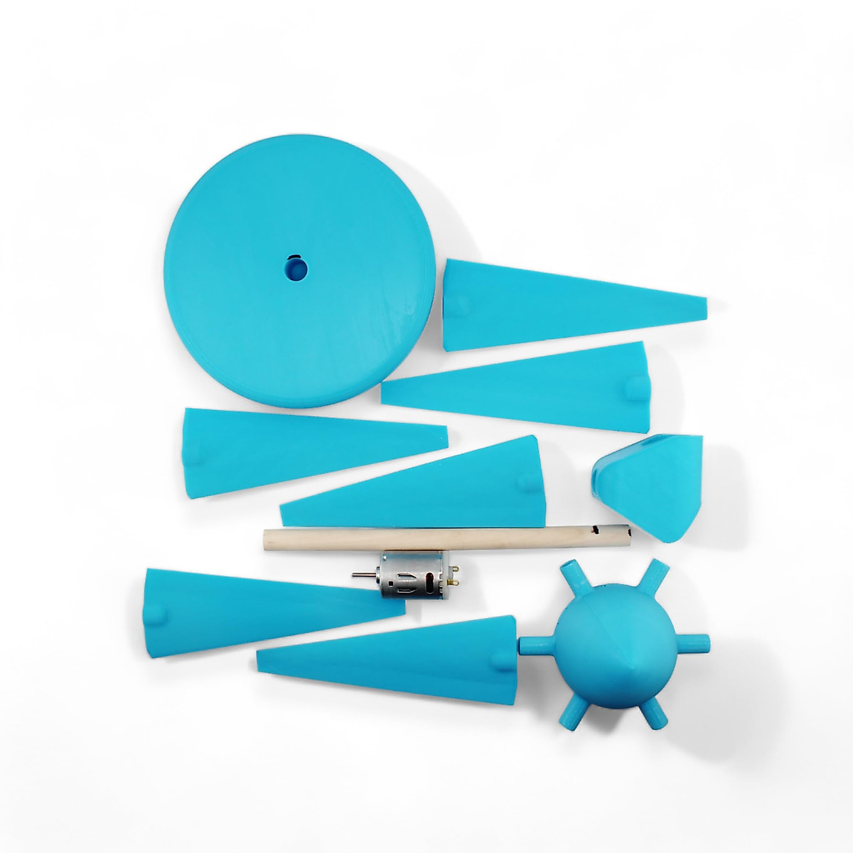 Wind Turbine Kit | Portable Wind Turbine Horizontal | Wind Power Turbine System | STEM Wind Turbine Science Fair Kit for Kids Starter Package