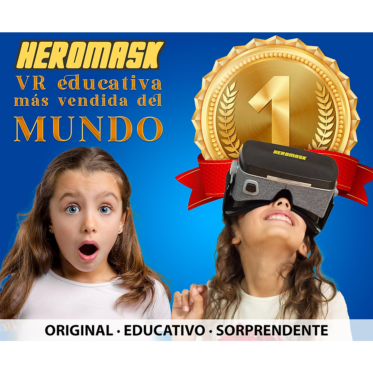 VR Headset + Math Games[multiplication subtraction etc] Virtual Games: Gift for Boys & Girls. Cool Educational Toys for Kids ages 5 6 7 8 onwards. Virtual Reality Learning Resources Grade 1 2 3 4 to 8