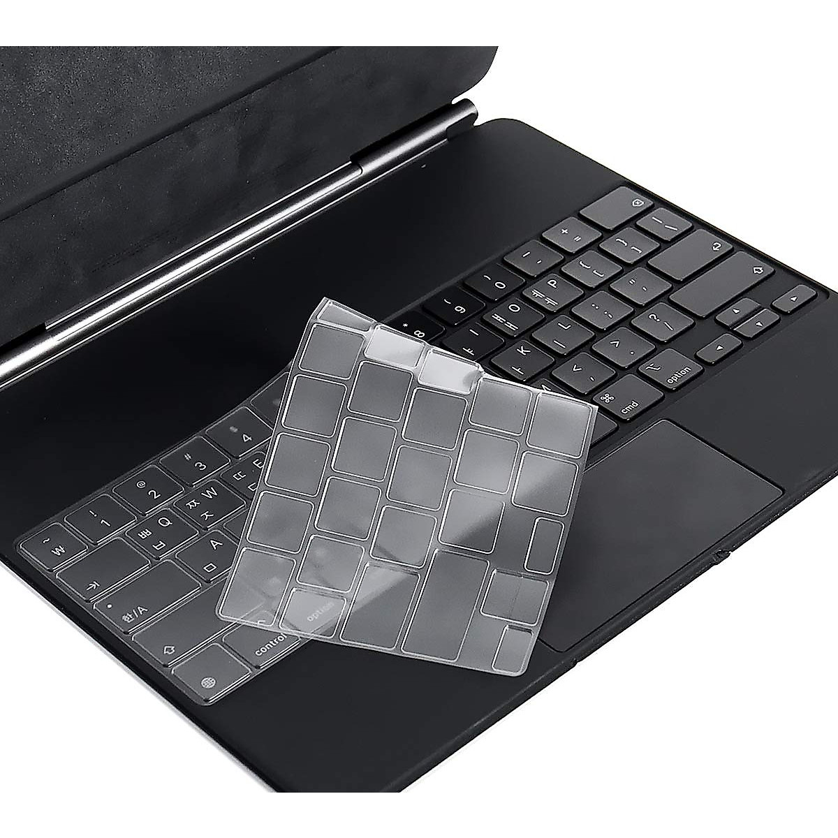 CaseBuy Ultra Thin Keyboard Cover for Apple iPad Air 13-inch (M2 2024) & M2 iPad Pro 12.9 inch 2022 2021 2020 Release with Magic Keyboard(6th 5th 4th Gen), iPad Pro 12.9 Accessories Protective Skin