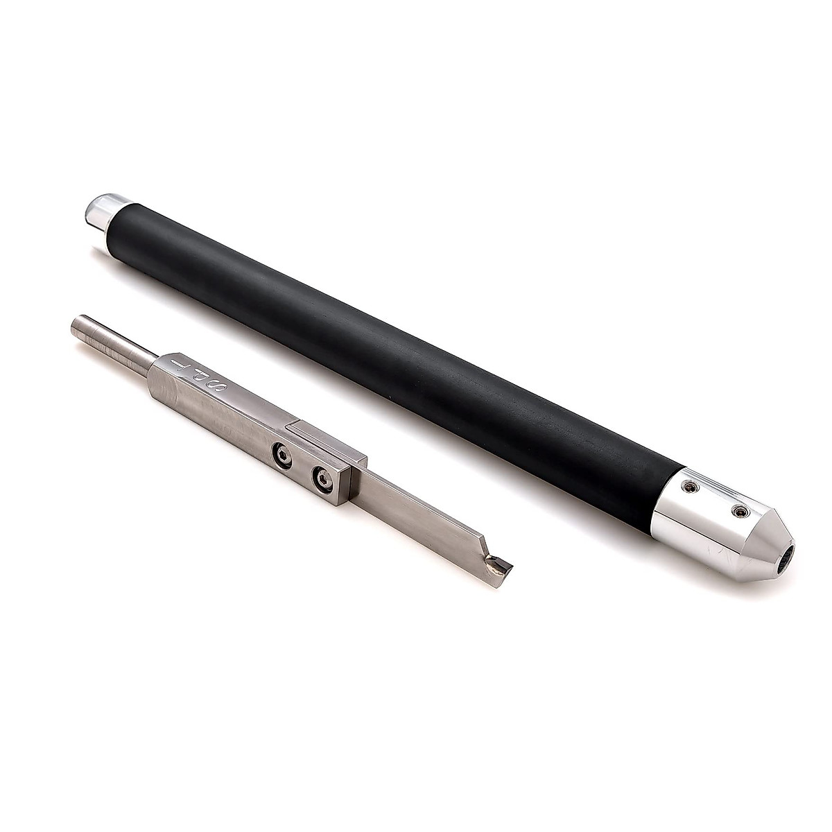 Simple Woodturning Tools Carbide Simple Parting Grooving Tool for Wood Turning Lathe, Re-sharpenable (with 17" Interchangeable Handle with Foam Grip), USA Made