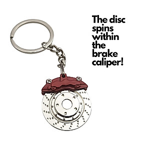 5pc Car Lovers Key Chain Set - Manual Gear Shifter | Wheel Rim | Spanner | Turbo | Brake Disc keychain | Automotive Accessories | Auto Vehicle Enthusiast Gift Set | Car Truck Bike | Car Parts Keyring