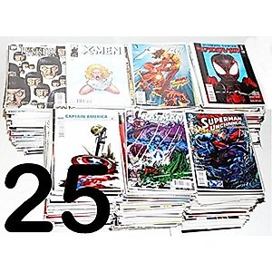 Marvel DC Various Collector Starter Set Comic Books, Pack of 25