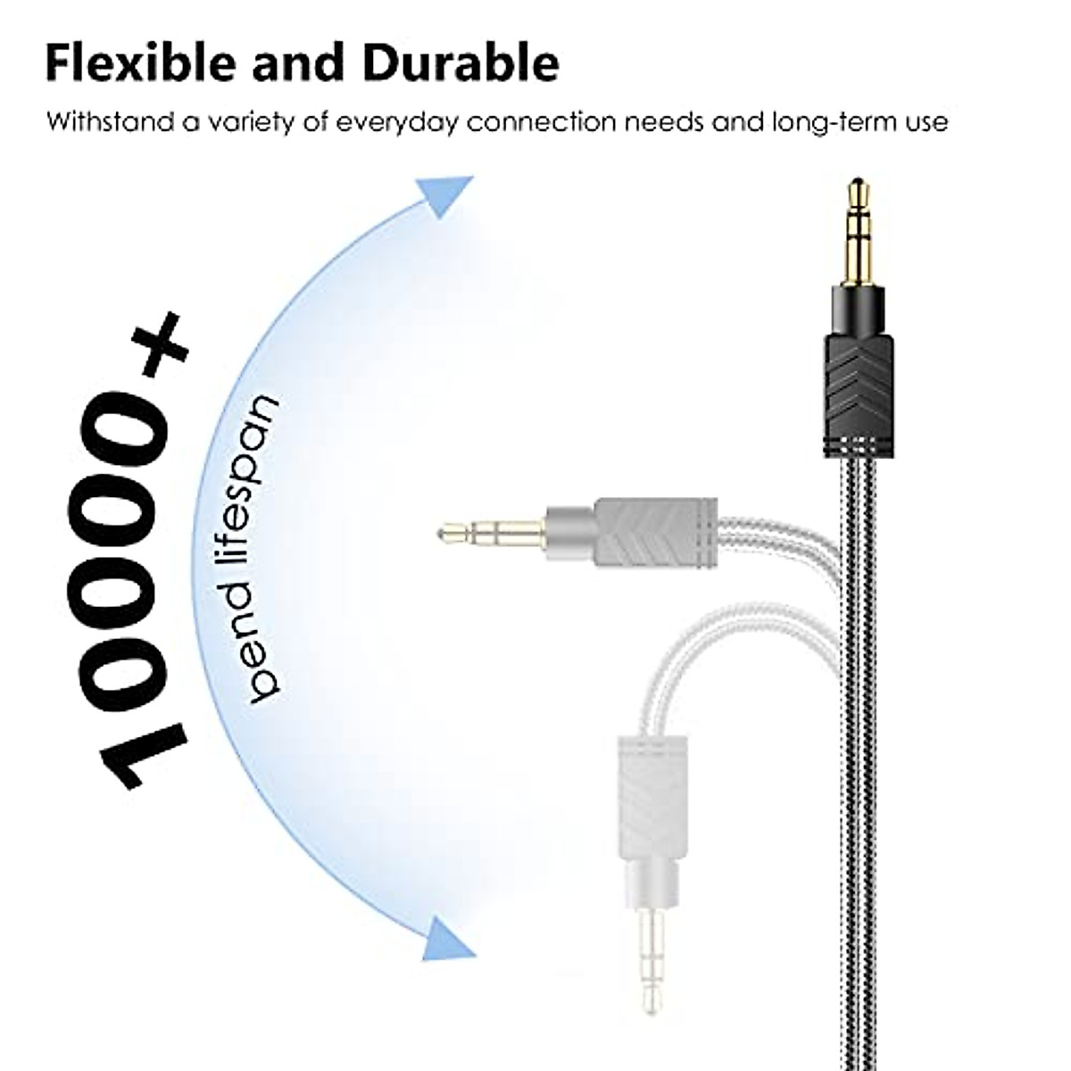 MillSO Headphone Splitter, Male to 2 Female 3.5 mm Splitter TRS Stereo 3.5mm Audio Splitter Jack Headphones Adapter for Dual Headphones/Speakers to Smartphone, Mp3, Laptop, Tablet, PC - 8inch Black