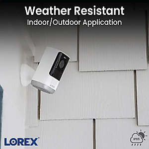 Lorex 2K WiFi Security Camera – Outdoor & Indoor Add on Battery Operated Camera Wireless Surveillance System -Active Deterrence, Motion Detection, Color Night Vision, 2 Way Talk
