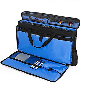 AKOZLIN Padded DJ Mixer Gig Bag Controller Travel Shoulder Bag Fits for Pioneer RX/NI Traktor Kontrol S8/DDJ SX SX2 SX3/DDJ 800/DDJ FLX6/DDJ1000 1000SRT/MC7000