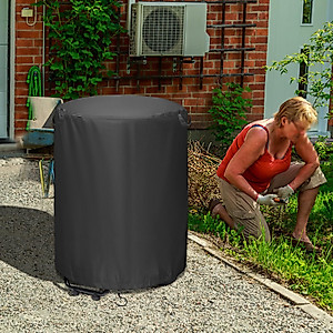 TORUTA Woodchipper Shredder Mulcher Cover 36" x 42" Electric Leaf Mulcher Cover Shredder Protection,Black