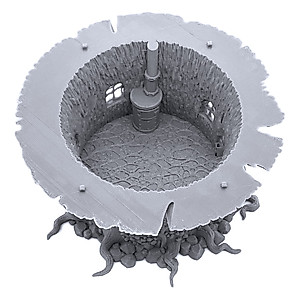 Goblin Mushroom Hovel by Printable Scenery - Compatible with Dungeons and Dragons (DND, D&D), 28mm Miniature Wargaming, Tabletop RPGs, Wargame Scenery