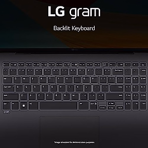 LG gram 17” Lightweight Laptop, Intel 13th Gen Core i7 Evo Platform, Windows 11 Home, 16GB RAM, 1TB SSD, Black