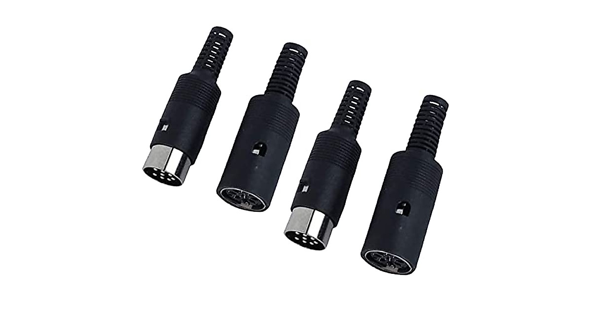 LYLGO DIN 8 Pin Audio Adapter: Pro AV Connectors (2 Pair)