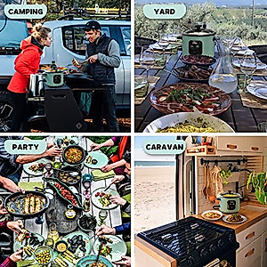 Macook Mini Rice Cooker Small Rice Cooker 3 Cup, Portable Travel Rice Cooker, Auto Keep Warm, Dishwasher Safe, Aqua