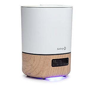 Safety 1st Connected Smart Humidifier — 1 Gallon (3.8L) Tank Size, Cool Mist Humidifier with Hygrometer and Nightlight, and Whisper Quiet for Baby Bedroom, Nursery, iOS and Android Compatible