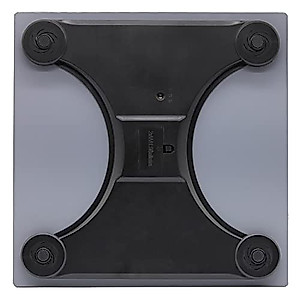 Taylor Precision Products Digital Scales for Body Weight, Highly Accurate 400 LB Capacity, Unique Blue LCD, Auto on and Off Scale, 11.8 x 11.8 Inches, Stainless Steel