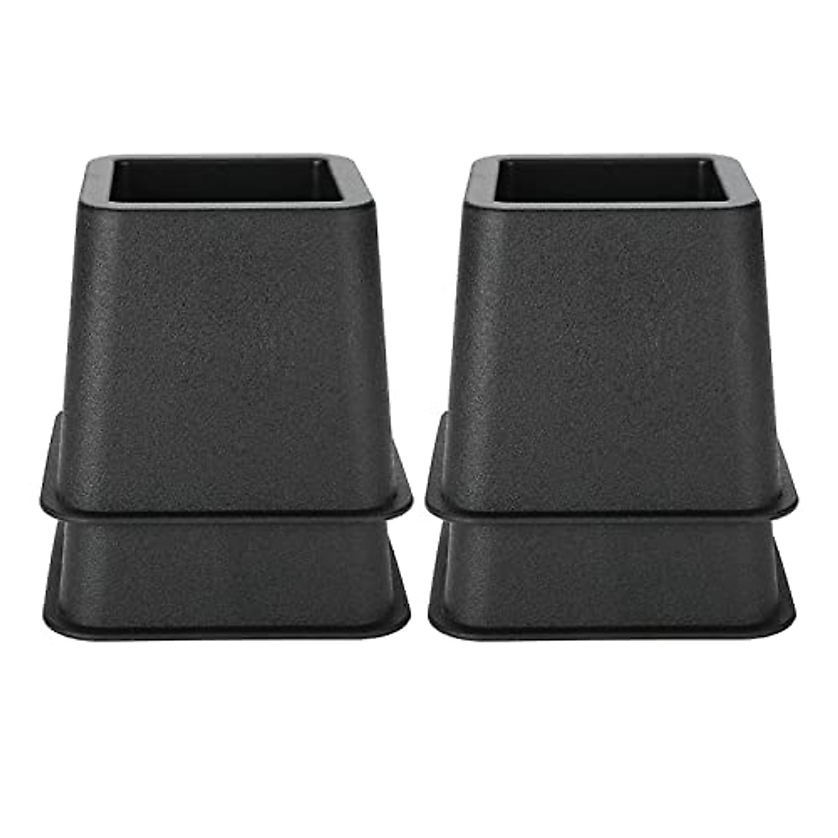 4Pcs Adjustable Furniture Risers Bed Elevation in Heights Heavy Duty Risers for Sofa and Table